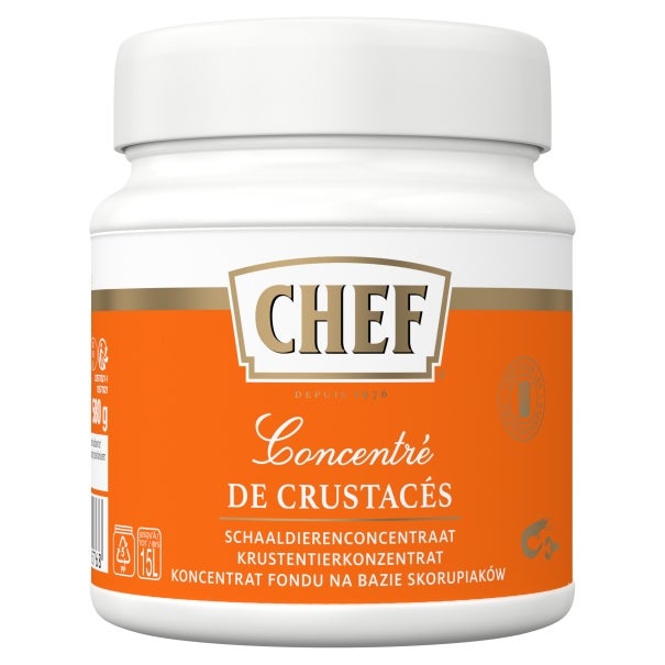 CHEF® Concentré de Crustacés - Pot de 500g pour 12,5 L à 50 L
